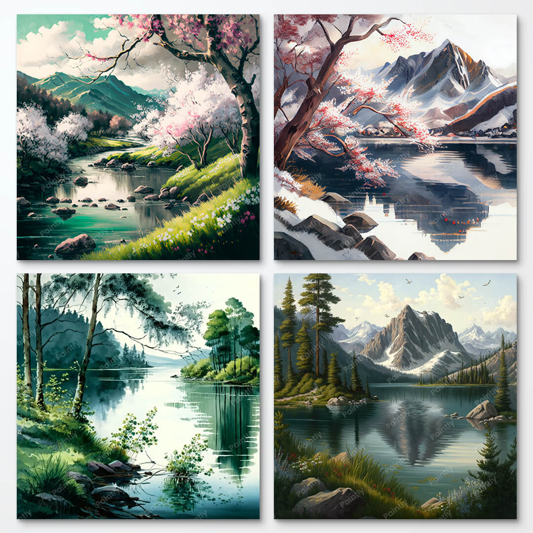 Nature Bundle I (4 Designs) – Paintly Kits