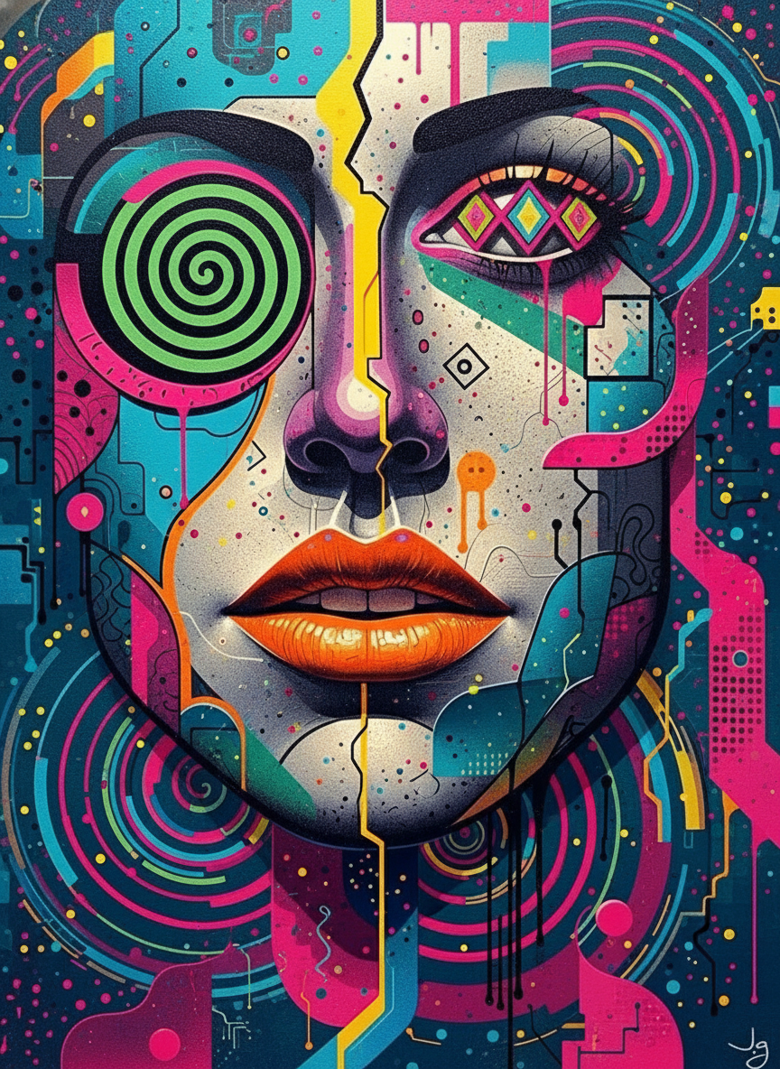 Digital Drip Face (80 Colors) – Paintly Kits