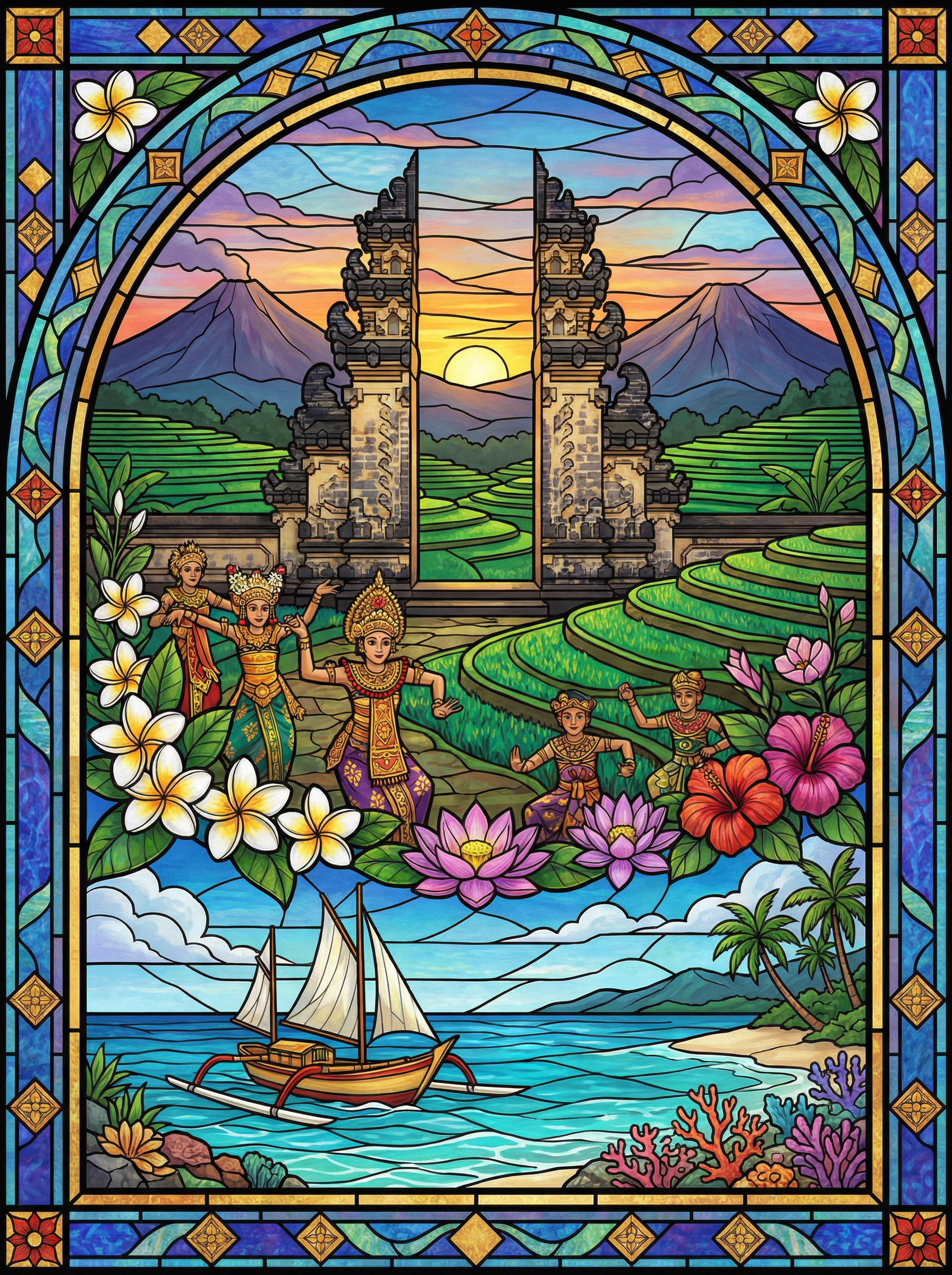 Balinese Temple Dancers (80 Colors) – Paintly Kits