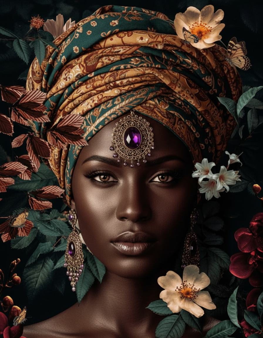 Dark Floral Empress (80 Colors) – Paintly Kits