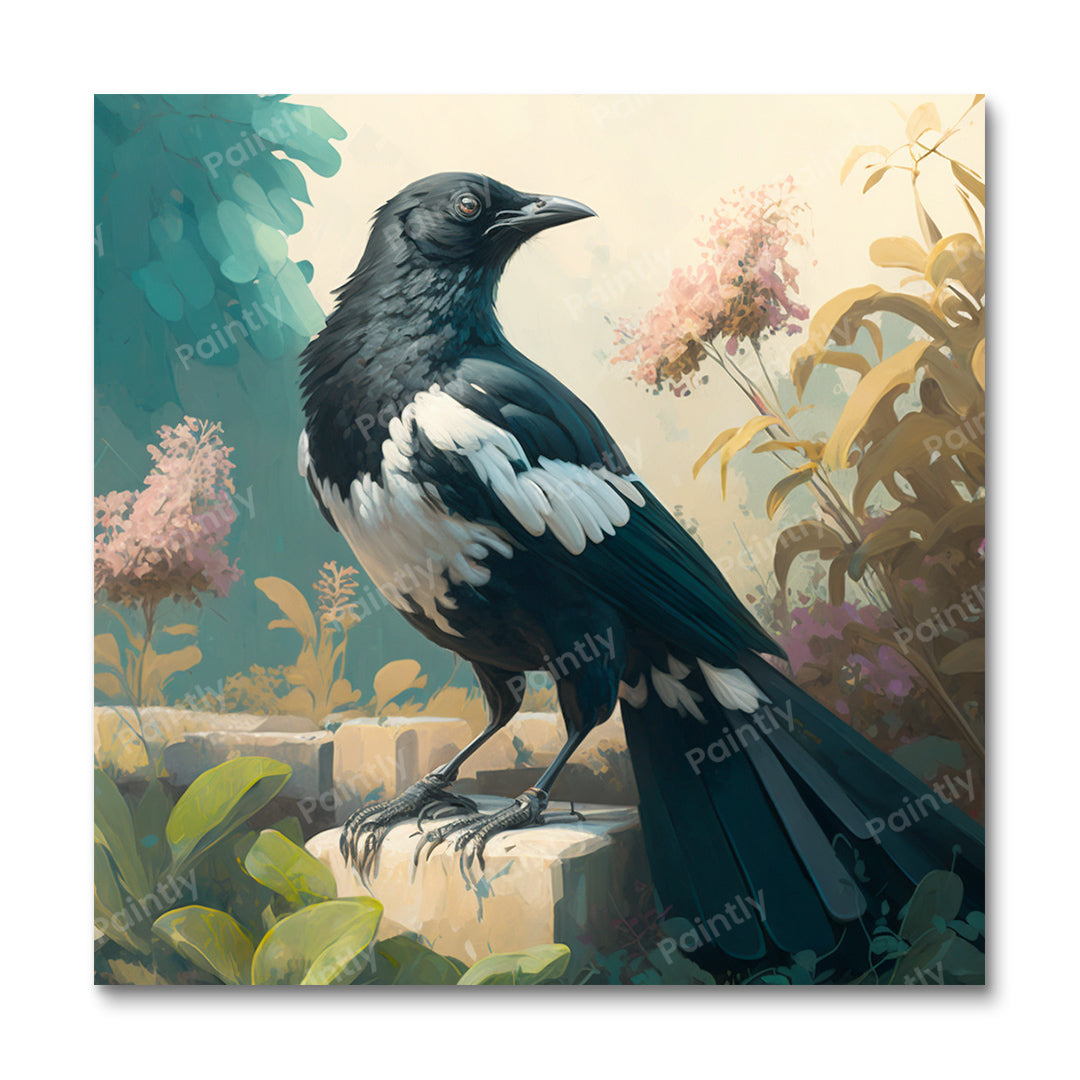 Magpie Marvel Paint by Numbers – Paintly Kits