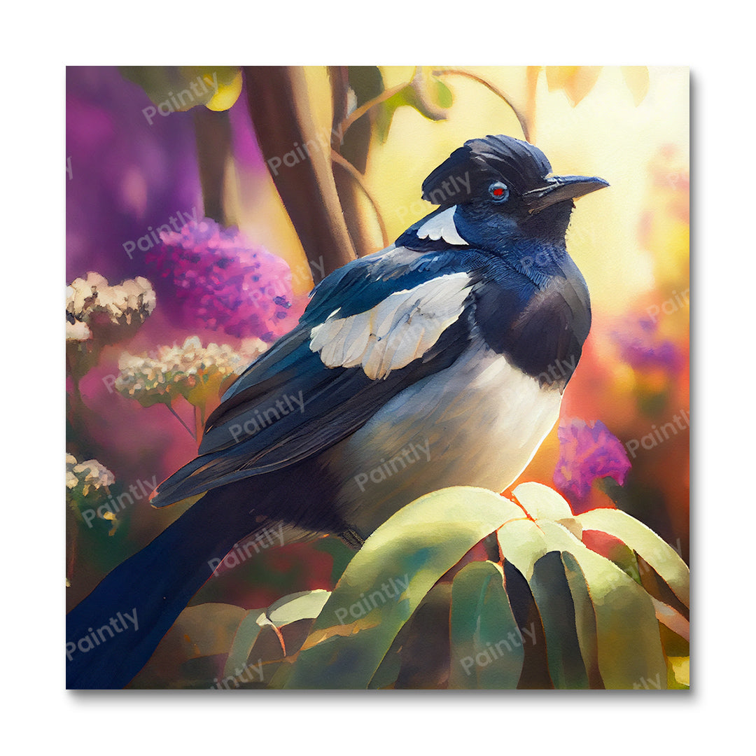 Photogenic Magpie (Wall Art) – Paintly Kits